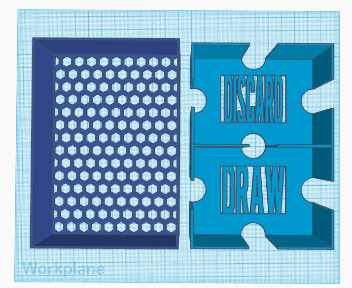Draw/Discard Card Tray With Lid by TJ Maker | Download free STL model ...