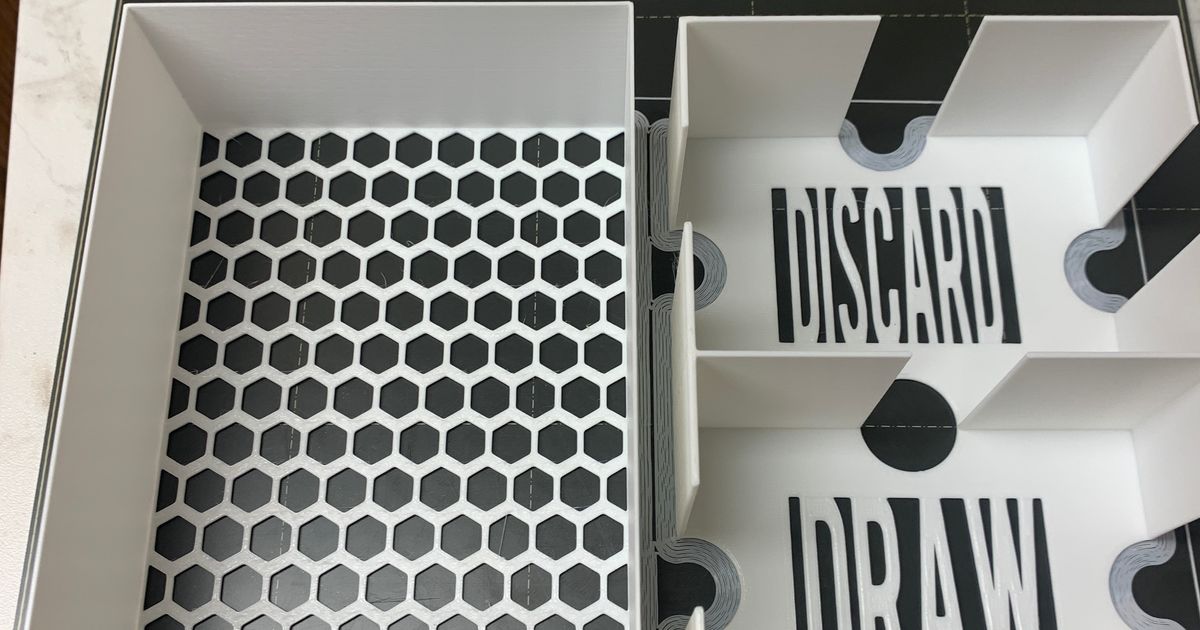 Draw/Discard Card Tray With Lid by TJ Maker | Download free STL model ...