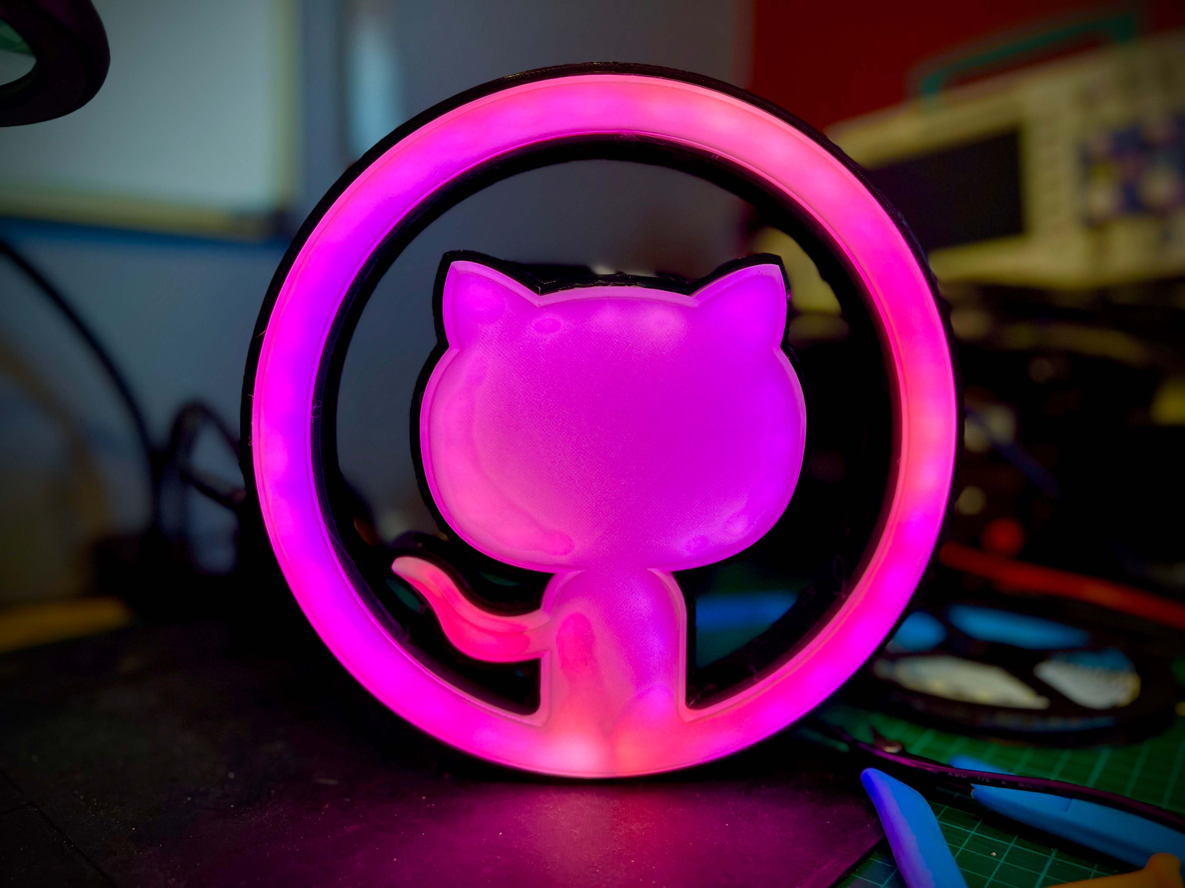 Octolamp - GitHub inspired wifi powered smart esp8266 lamp / sign by ...