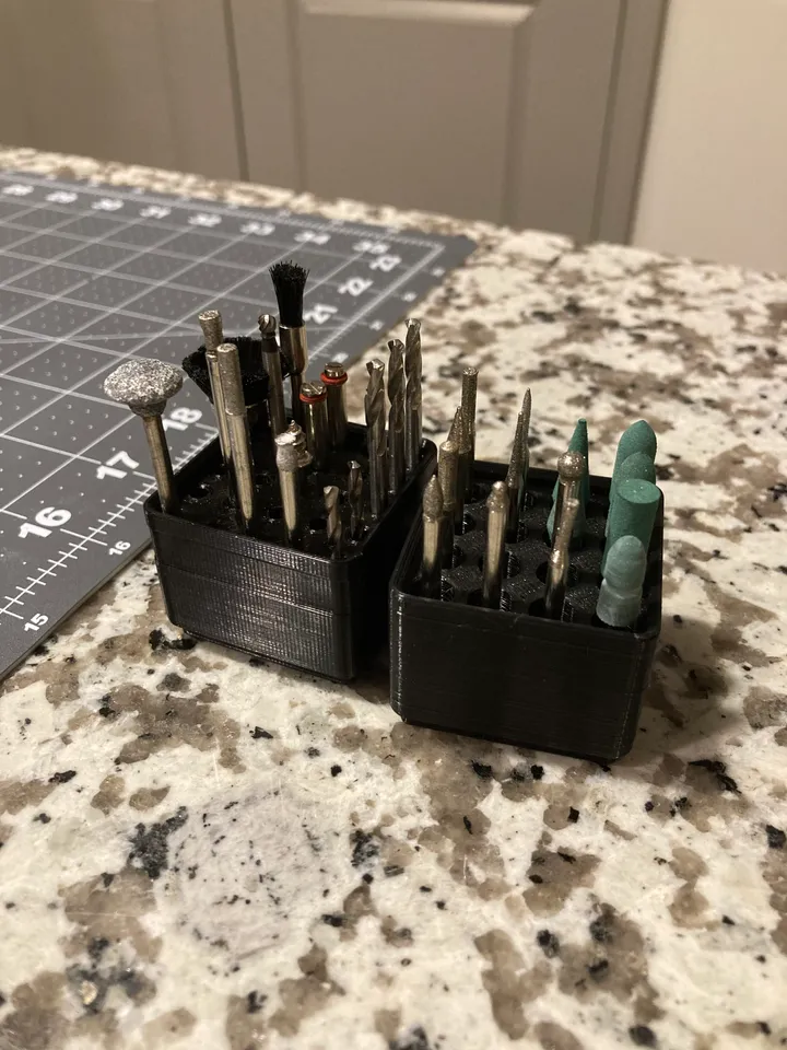 Gridfinity general dremel bit holder by techdumpling | Download free ...