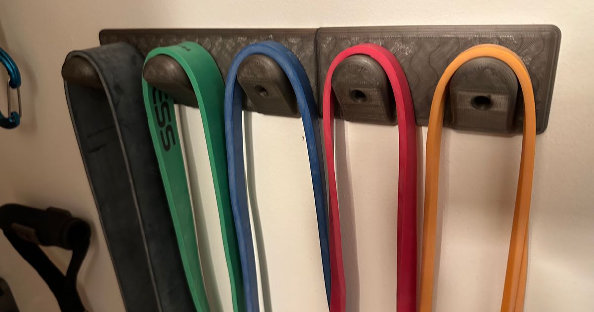 Workout Band Wall Mount (Rogue Fitness) by Debakey | Download free STL ...