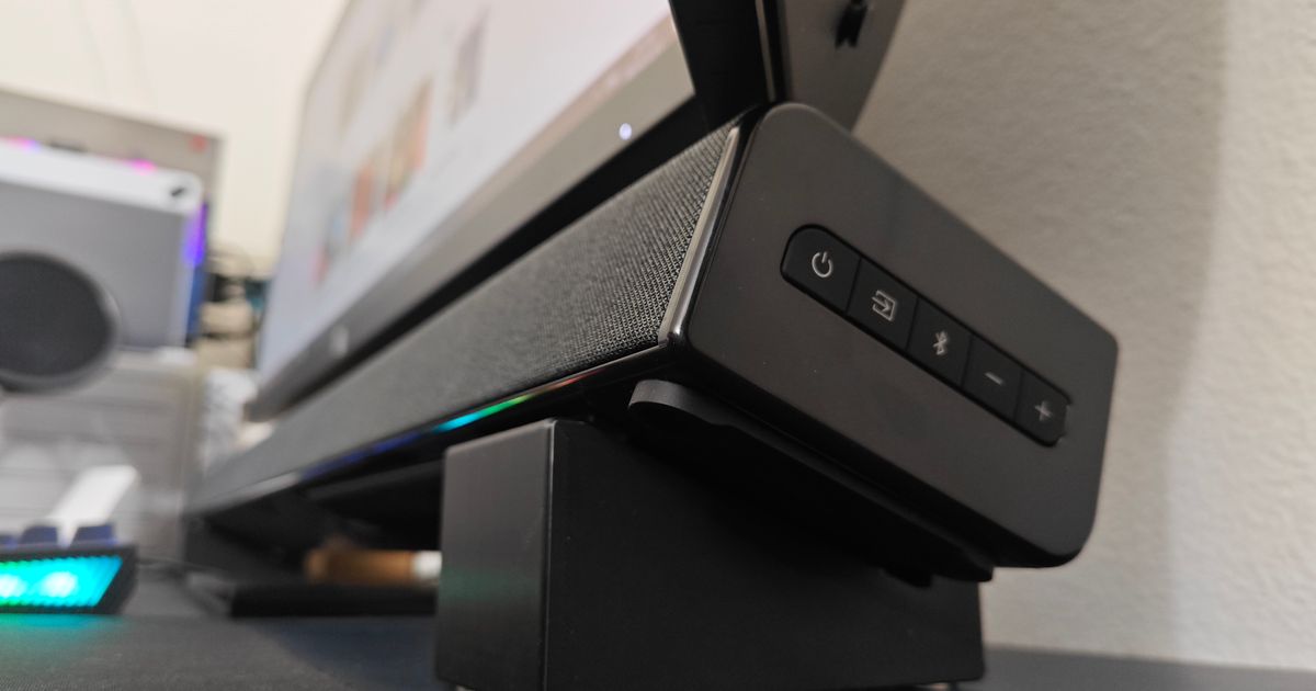 Sound Bar & Speaker Tilted Riser (For PC Monitor Use) by Sync Prism ...