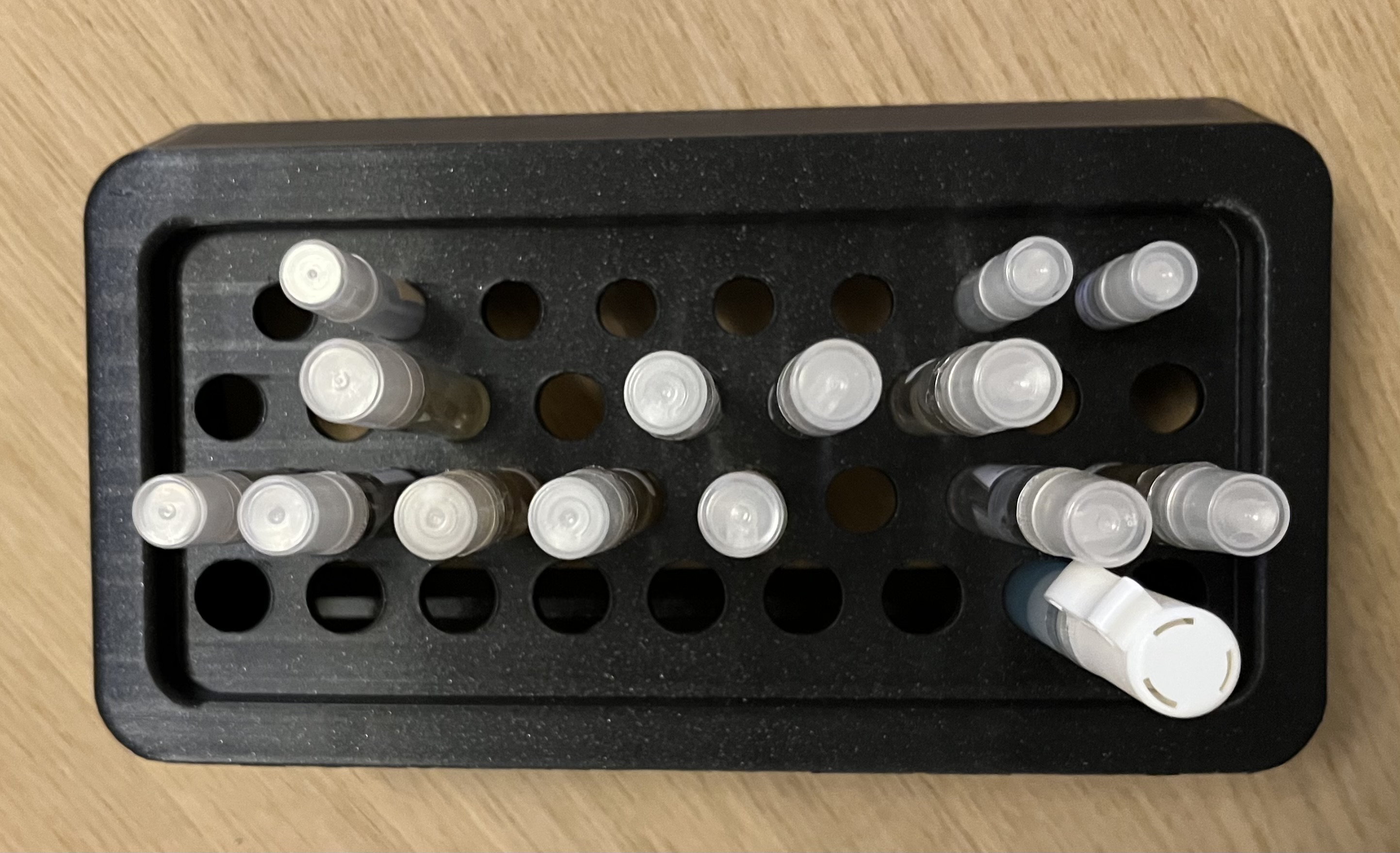 Perfume sample holder for different diameters in different sizes by ...