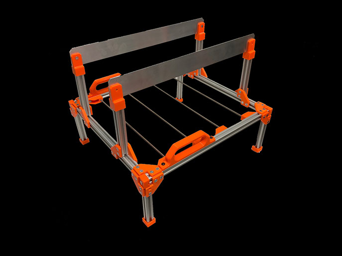 T slot utility support frame for UVC exposure cabinet by Newell ...