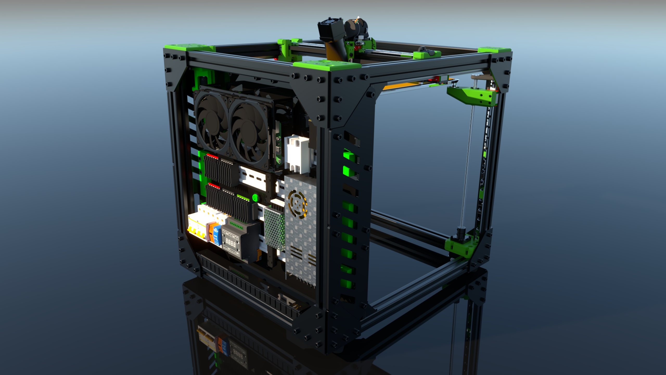 DIN RAIL MOUNT FOR V-CORE 3.1 300 by PREMIUMTEA | Download free STL ...