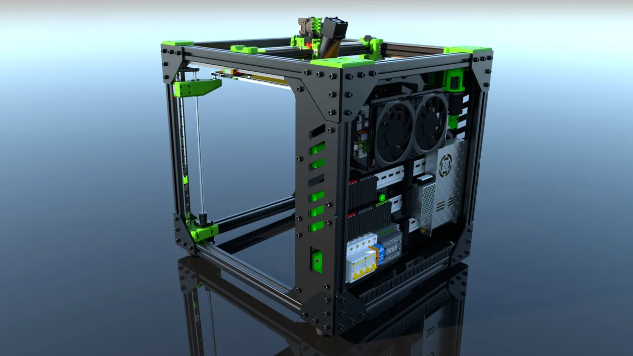 DIN RAIL MOUNT FOR V-CORE 3.1 300 by PREMIUMTEA | Download free STL ...