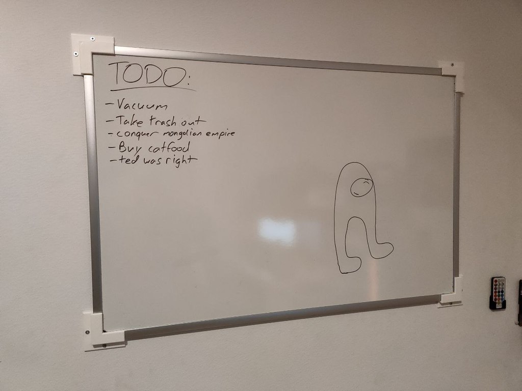 Whiteboard Wall Mount Piece by Pep | Download free STL model ...