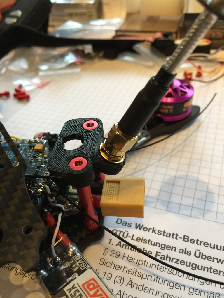 Antenna holder for iFlight iX5 Quadrocopter by Backenfutter | Download ...