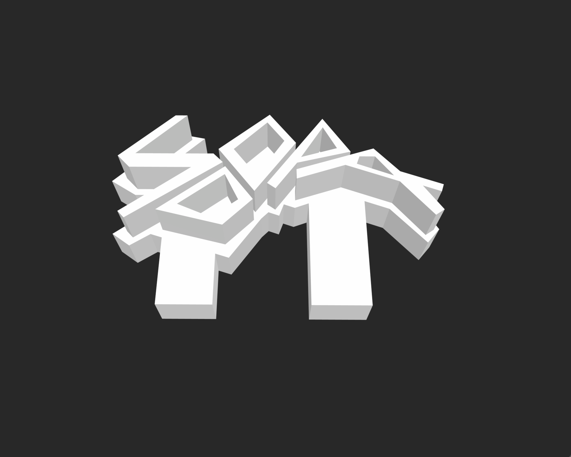 Soopa Logo (stand for Logo built-in) by bejoh2009 | Download free STL ...