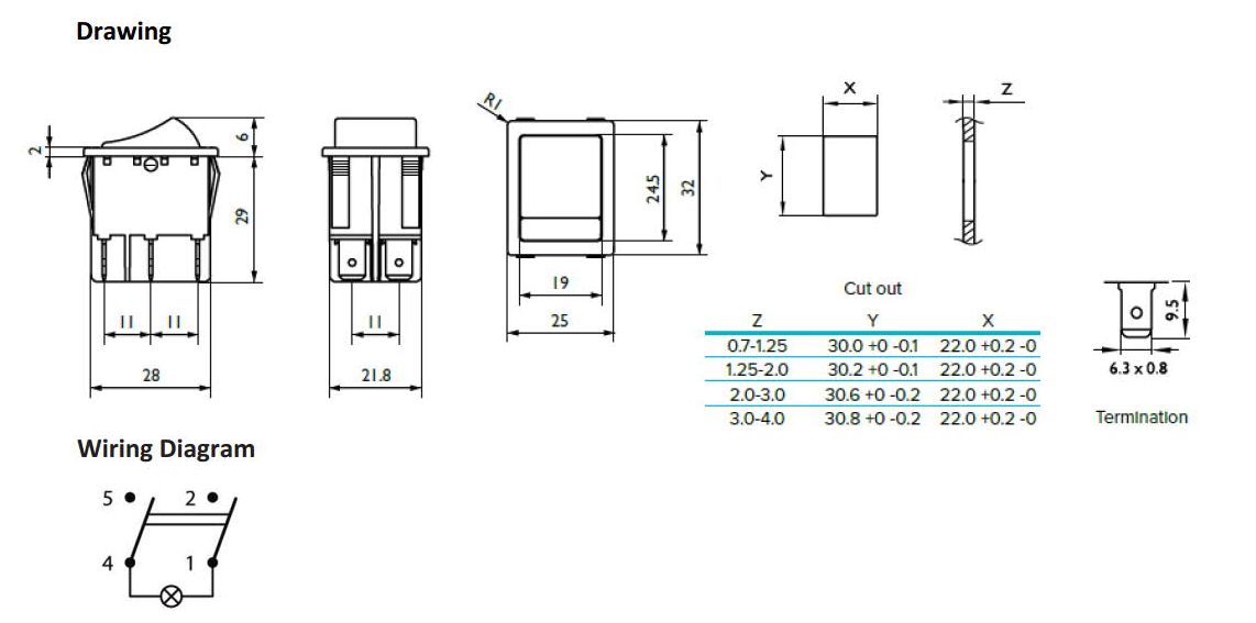 Power rocker switch by Bukken | Download free STL model | Printables.com