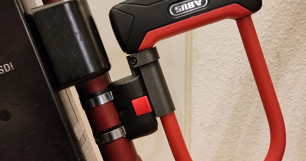 Klickfix mount for ABUS lock by davedarko | Download free STL model ...