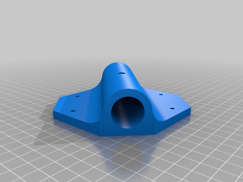 Flag Pole Holder Side Mount by Dyrt | Download free STL model ...