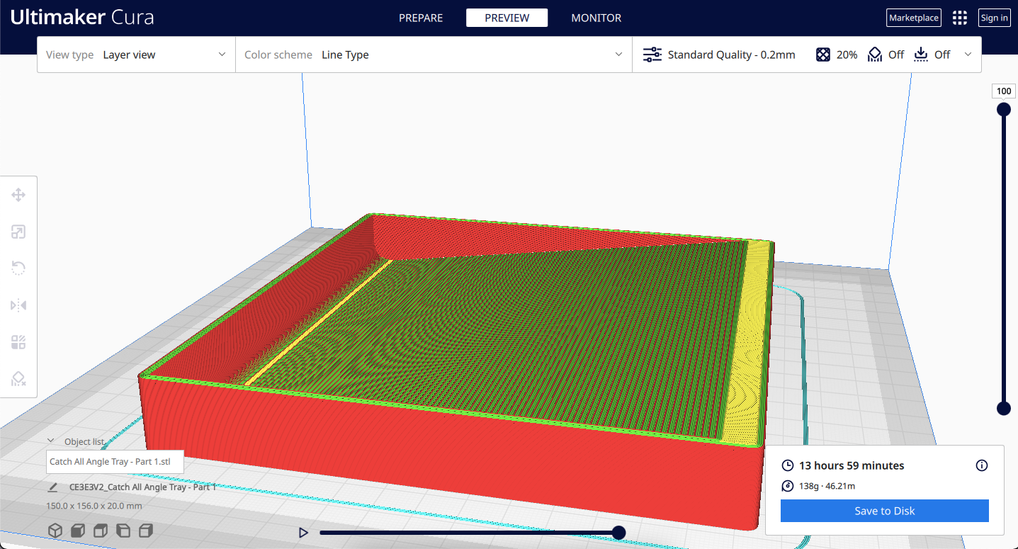 Simple Angled Catch All Tray by Carlos Bennett | Download free STL ...