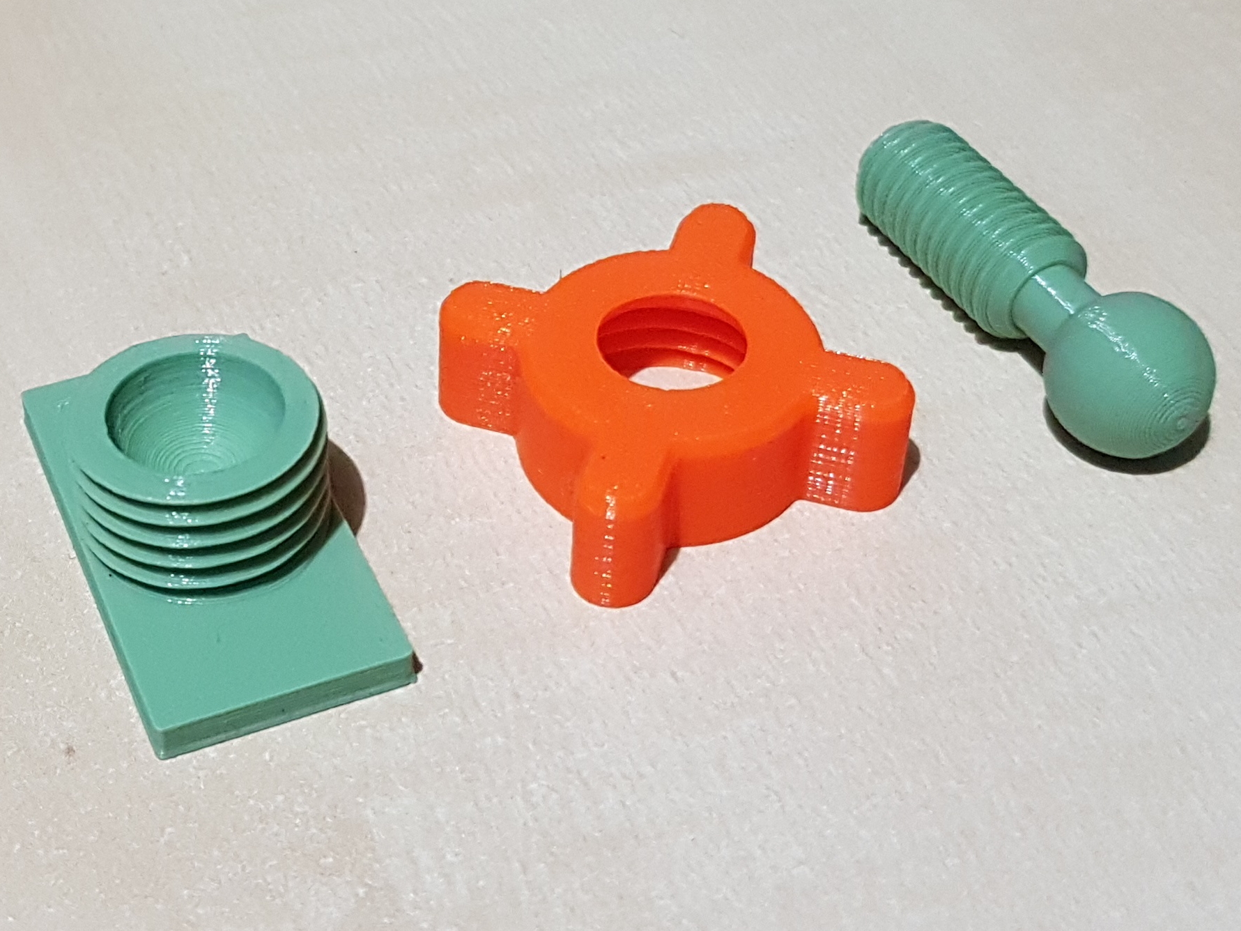 Union nut with 4 grips for generic ball joint by HD_Creator | Download ...