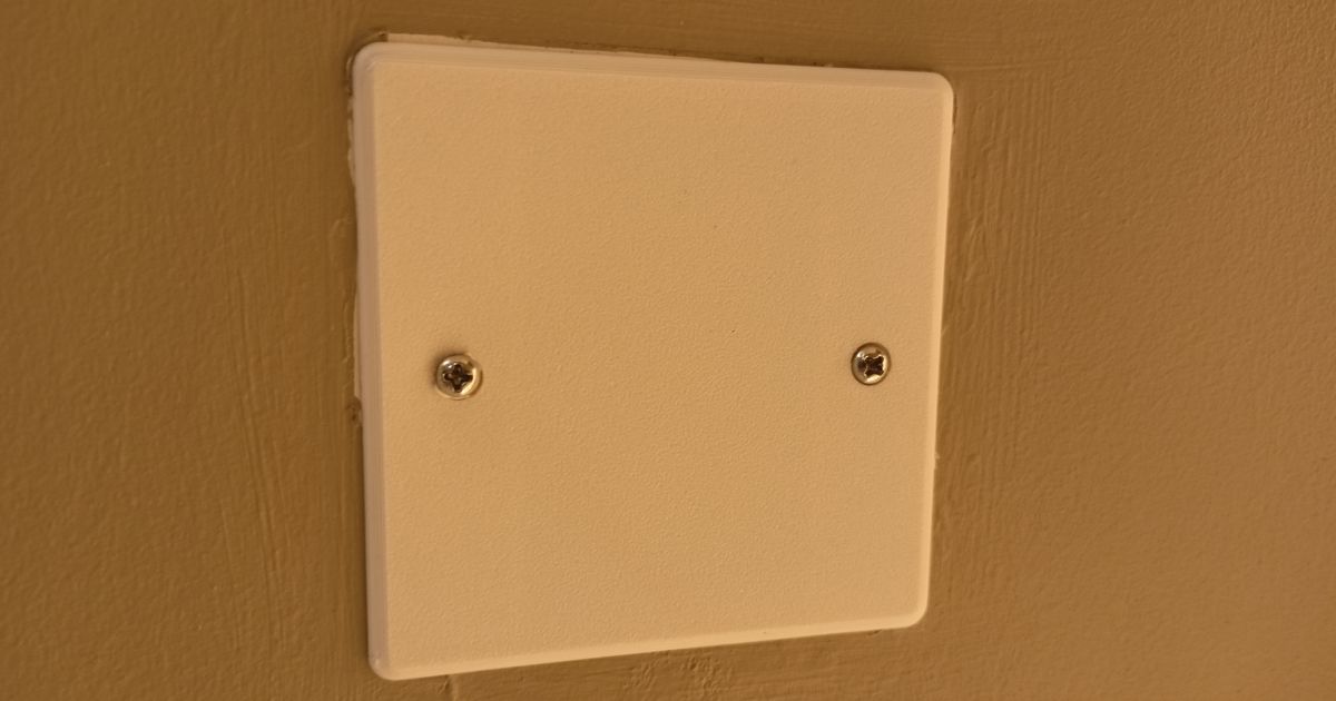 Wall socket blank plate slim (UK) by Ryszard Gorazda | Download free ...