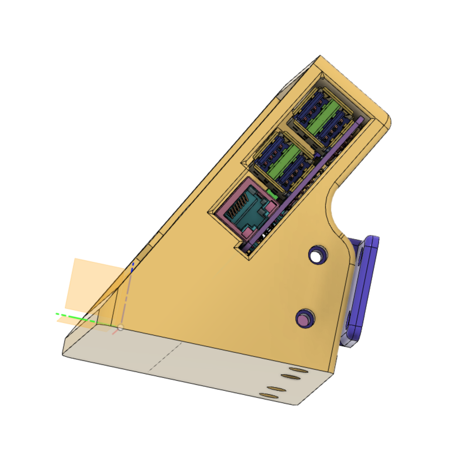 Raspberry PI 3B case with 3.5" touch screen v17 by michelluccote ...