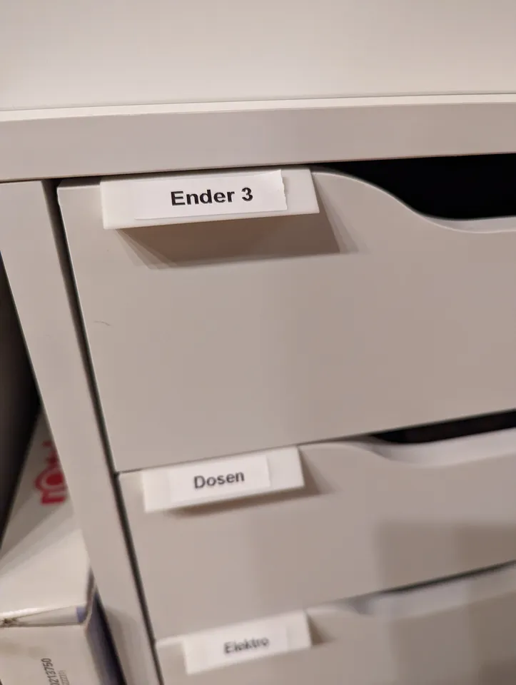IKEA ALEX drawer Tags by Markus | Download free STL model | Printables.com