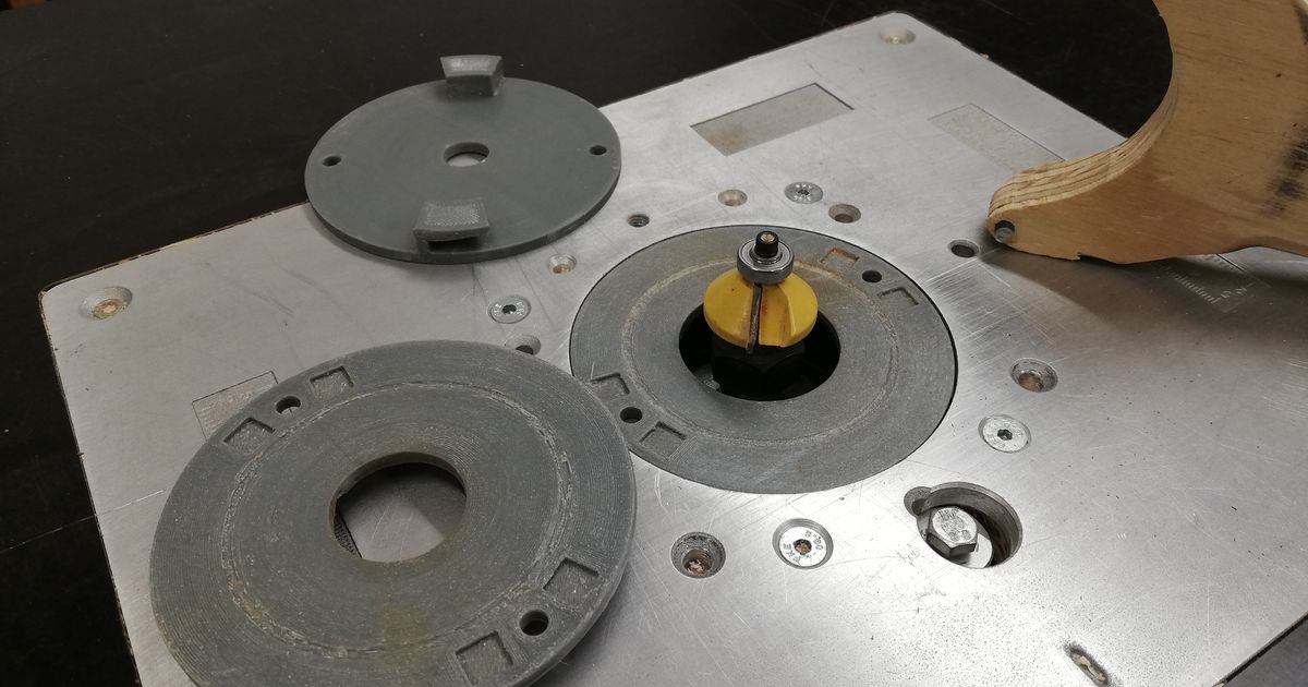 Router table disk inserts by takara | Download free STL model ...
