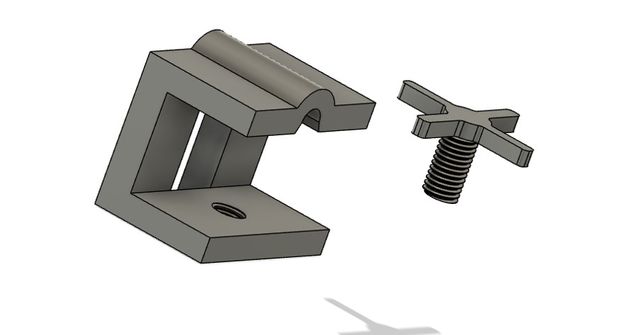 Smaller Desk Cable Clamp by pouldon | Download free STL model ...