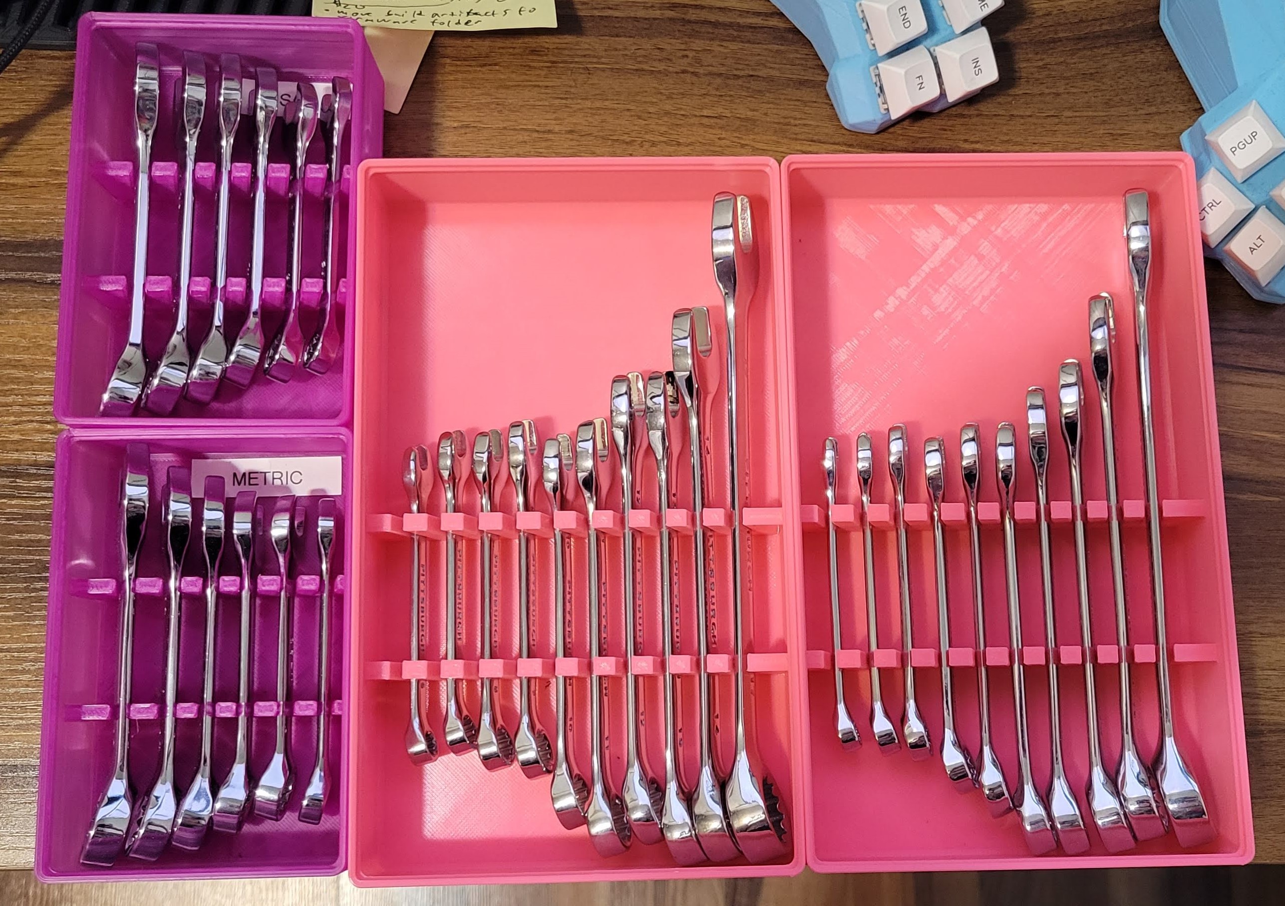 Gridfinity Harbor Freight Pittsburgh SAE And Metric 32 Pc Combination