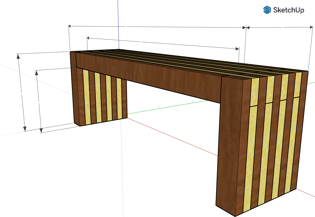 2x4 Bench by CWalters | Download free STL model | Printables.com
