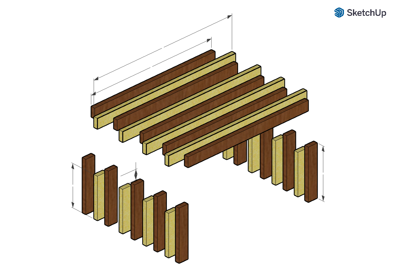2x4 Bench by CWalters | Download free STL model | Printables.com