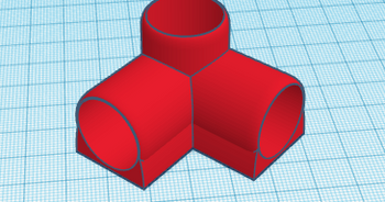 20mm Conduit joiner 3 way (x, y, z) by Plezzer | Download free STL ...