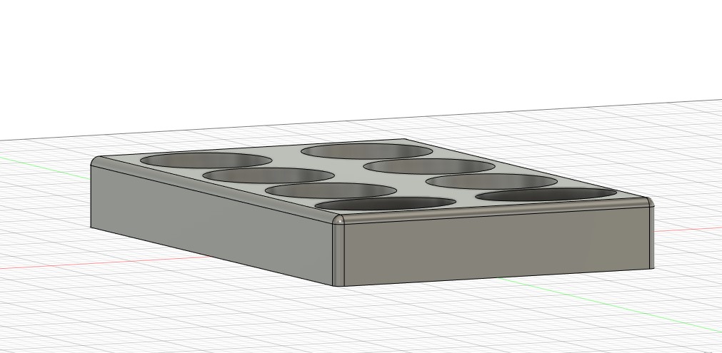 Small bottle tray by Skald | Download free STL model | Printables.com
