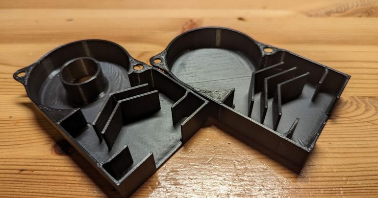 Ender 3 (Pro) Power Supply Fan Silencer / Cover Baffled by Ken Mills ...