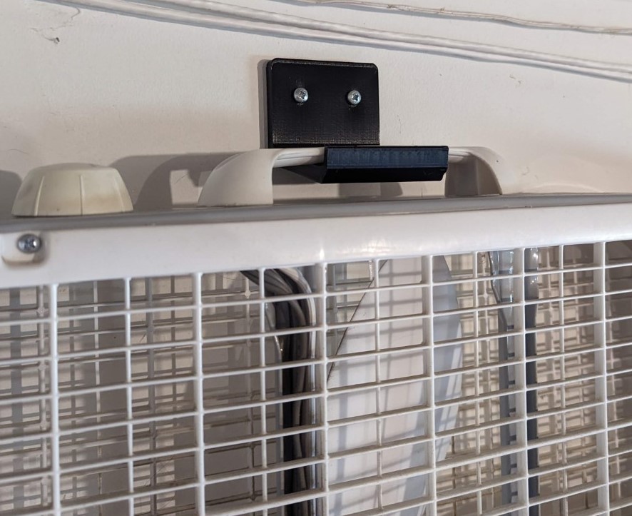 Box Fan Wall Hanger by Ken Mills | Download free STL model | Printables.com