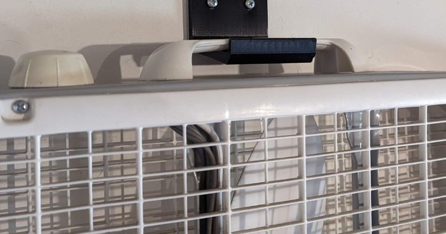 Box Fan Wall Hanger by Ken Mills | Download free STL model | Printables.com