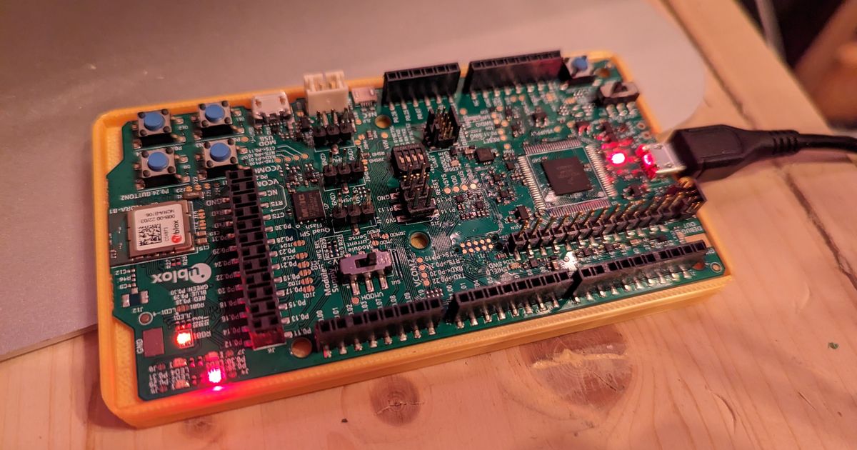 Simple holder for the EVK-NORA-B106. by djunod | Download free STL ...