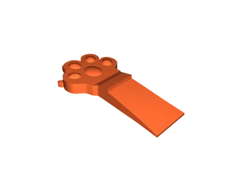 Door stop cat paw by by wmontoza | Download free STL model | Printables.com