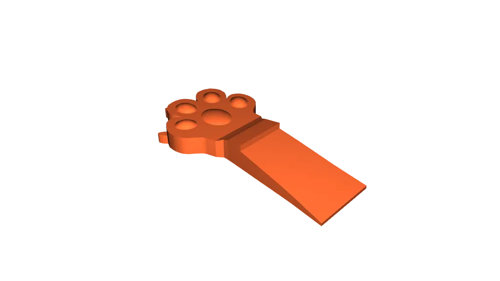 Door stop cat paw by by wmontoza | Download free STL model | Printables.com