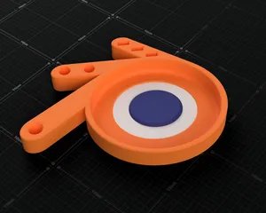 blender logo keychain by AVlqz | Download free STL model | Printables.com