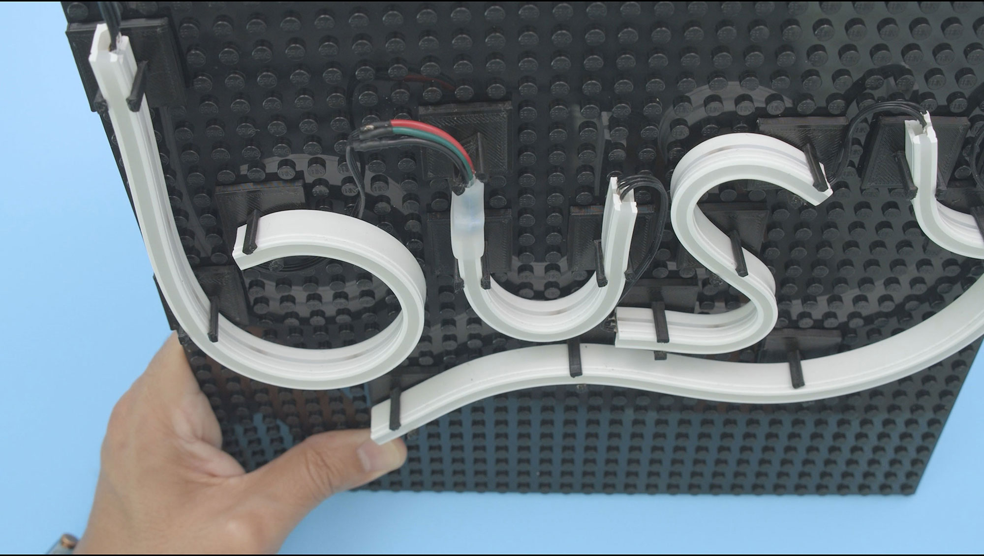 LEGO Neon Sign with NeoPixels by Adafruit | Download free STL model ...