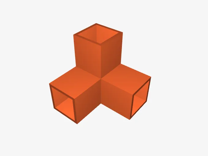 3 Ways Square Joint by vkgencer | Download free STL model | Printables.com
