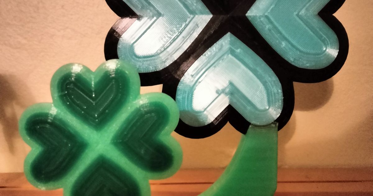 Loving 4 Leaf Clover by Splat | Download free STL model | Printables.com