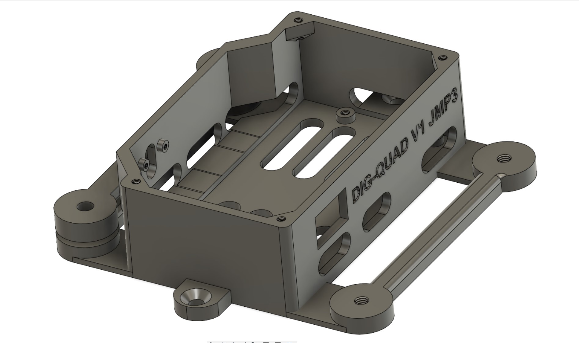 Sound Reactive QuinLED Dig-Quad V1 Case by Weststar42 | Download free STL model | Printables.com