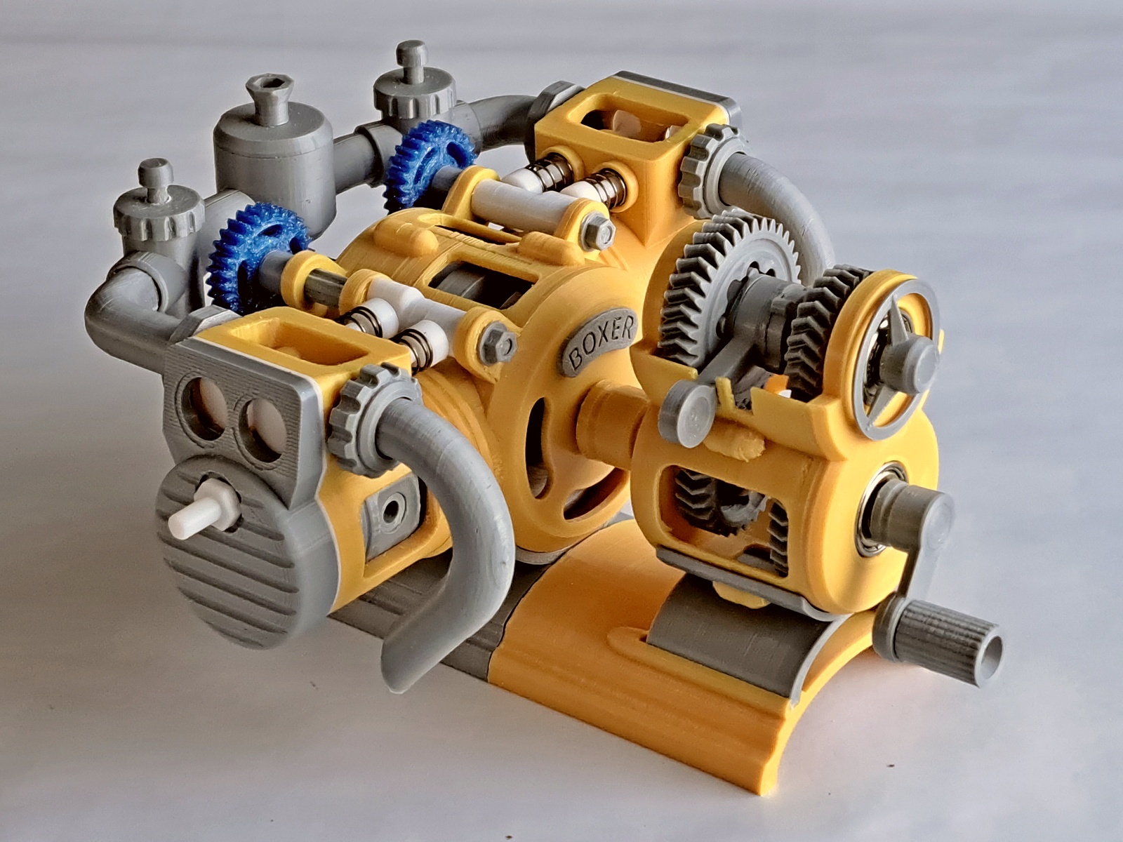 4 Stroke Flathead Boxer Engine by Bootjevaarder | Download free STL model | Printables.com