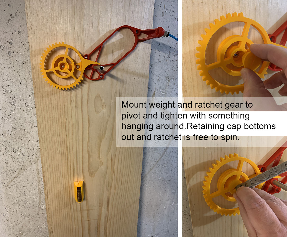Wall Mount Gravity Rewind Spool Holder by m2tts | Download free STL ...