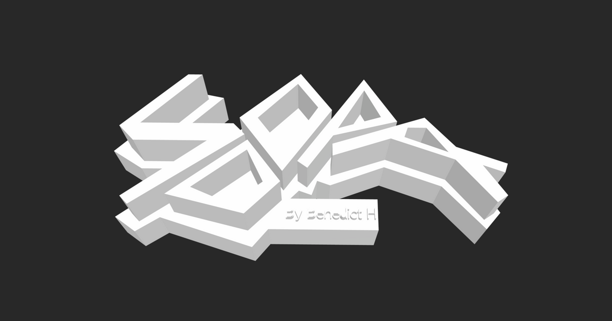 Soopa logo (without stand) by bejoh2009 | Download free STL model ...