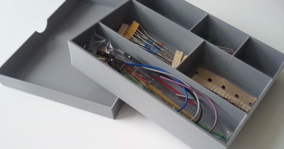 Box with compartments (cca 11x14 cm) by vhotspur | Download free STL ...