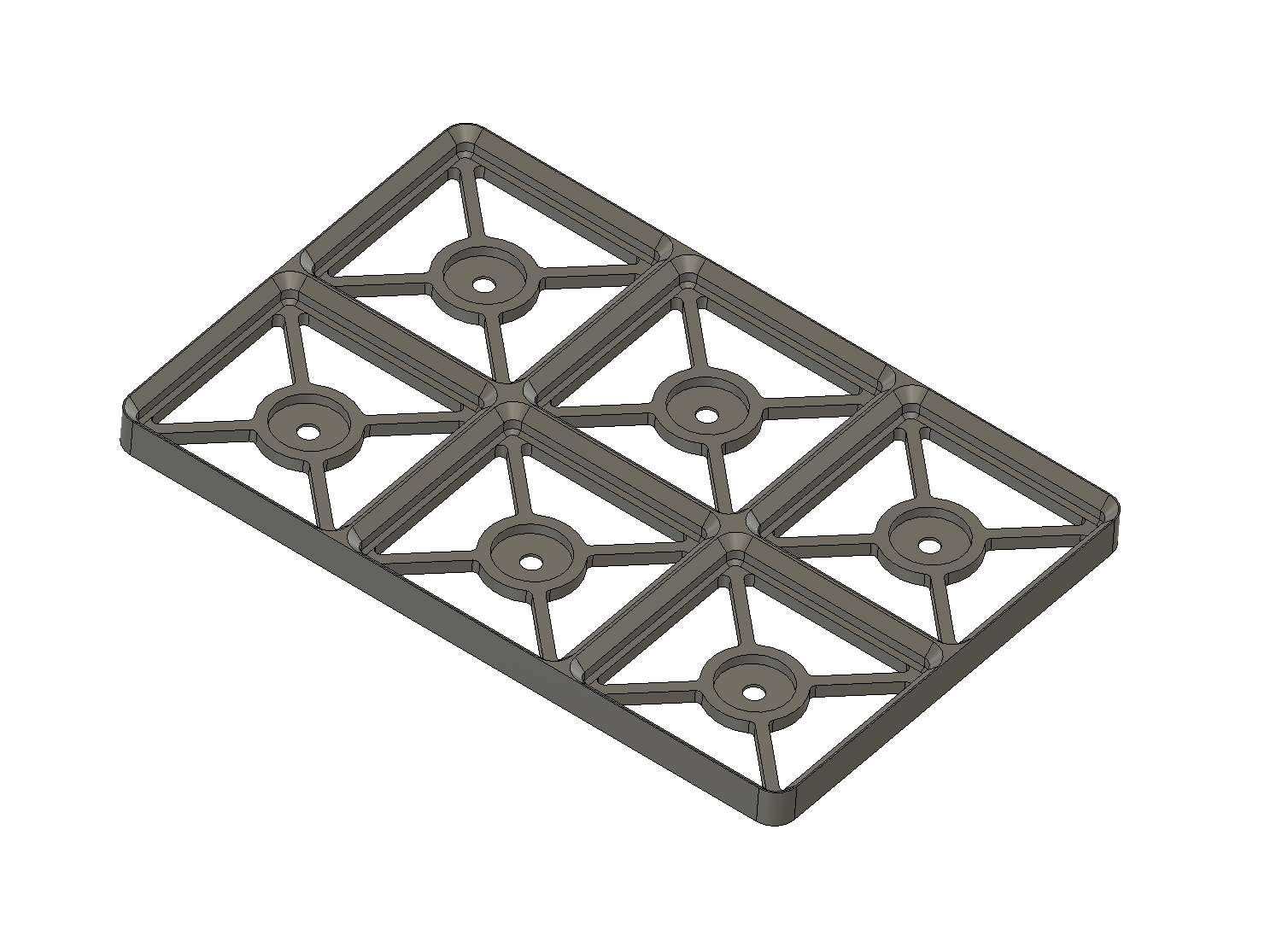 Gridfinity 12x2 mm Magnet Light Baseplate by printsmith3d | Download ...