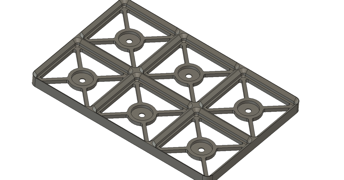 Gridfinity 12x2 mm Magnet Light Baseplate by printsmith3d | Download free STL model | Printables.com