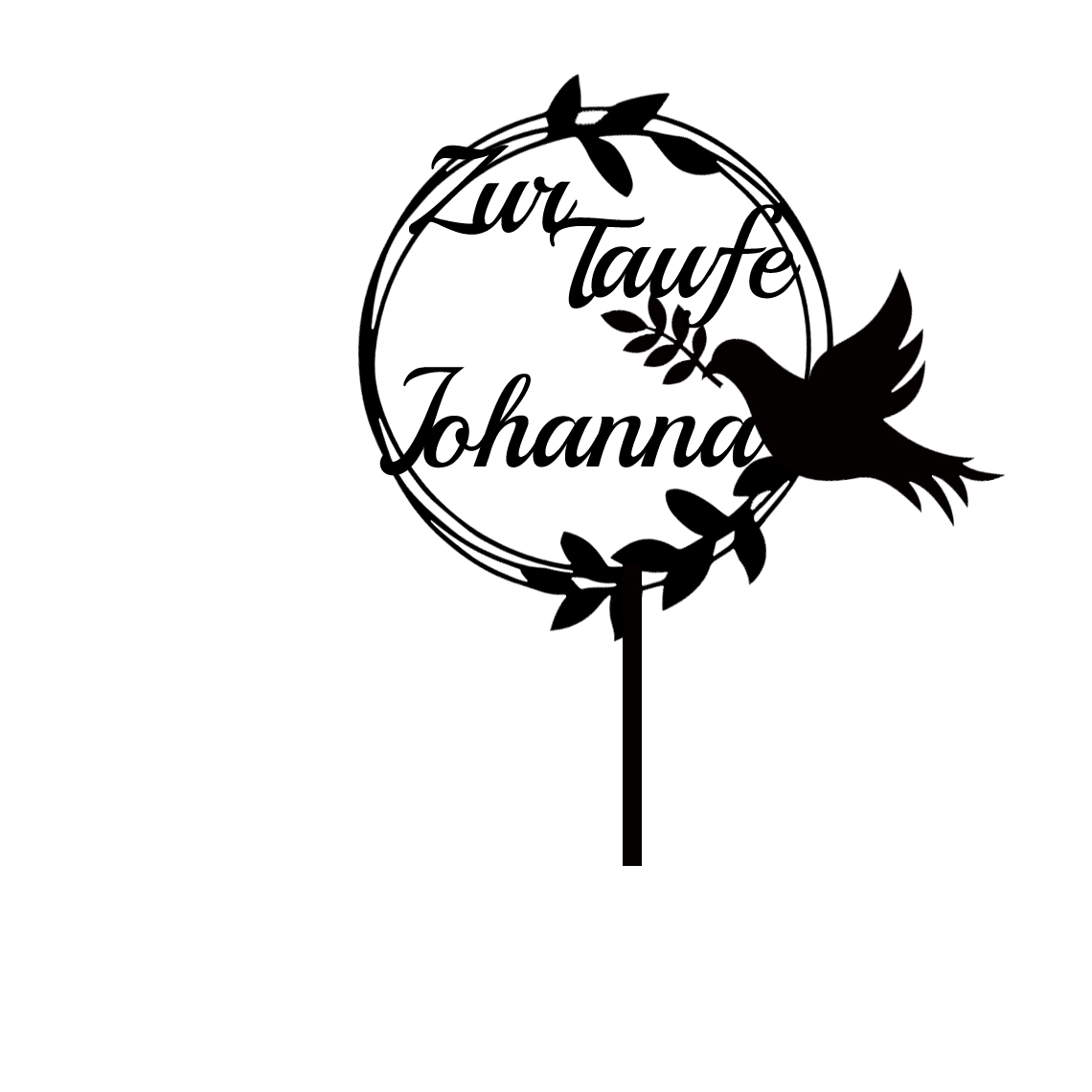 Cake Topper Taufe by OnkelD | Download free STL model | Printables.com