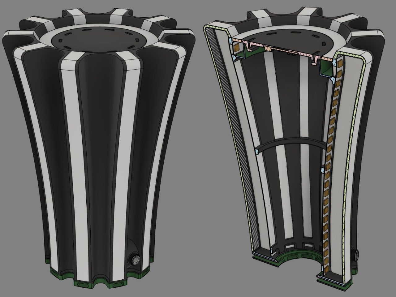 LED Tower Lamp (21cm) by Volan | Download free STL model | Printables.com