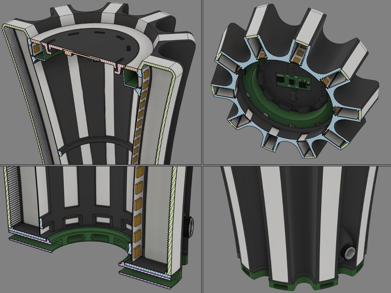 LED Tower Lamp (21cm) by Volan | Download free STL model | Printables.com