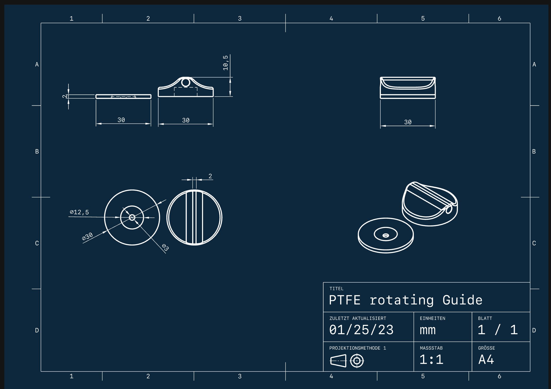 PTFE Tube rotatable Guide (magnetic) by Clamikra | Download free STL ...