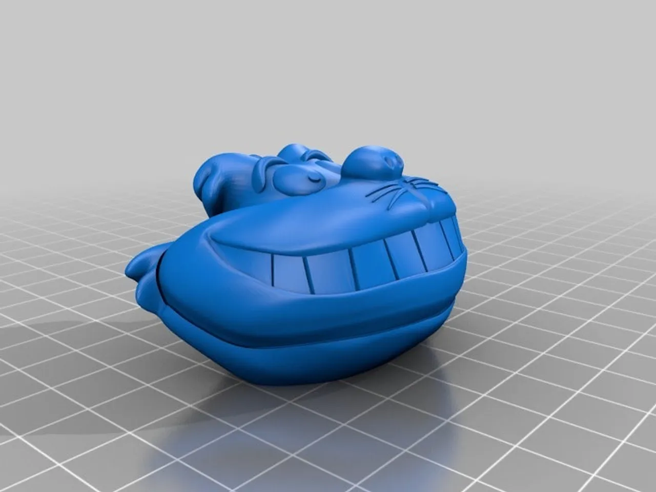 Cheshire Cat 2-piece by reddadsteve | Download free STL model ...